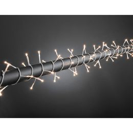 Konstsmide Lichterkette 120 Stk.-flammig Microlight Lichterkette, verschwei&szlig;t, 120 klare Birnen transparent Dioden 120 Stk. Flammen 120 Stk., 