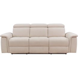 OTTO home 3-Sitzer &raquo;Pareli 229cm, manuelle u. elektr. Relaxfunktion in 2 Sitzen&laquo; USB, KT-Verstellung, LED Beleuchtung, in Echtleder, Kunstleder, Web 