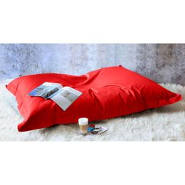Kinzler Sitzsack &raquo;XXL Outdoorf&auml;hig&laquo; 1 Stk. tlg. Uni Farben, Outdoor geeignet, ideal im Wohnzimmer & Kinderzimmer rot Polyester B/H/T: 140cm x 20cm x 
