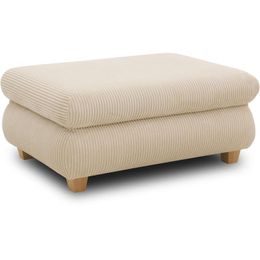 Home Affaire Hocker &raquo;Nika&laquo; passend zur Serie, auch in Cord beige 100% Polyester B/H/T: 93cm x 40cm x 69cm, Cord