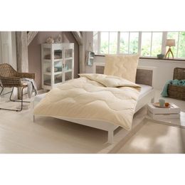 OTTO home Naturfaserbettdecke + Kopfkissen &raquo;Bettdecke 135x200 cm, Decke mit nat&uuml;rlichen Materialien&laquo; Set mit Kissen 80x80 cm, Winter und Sommer, Made 