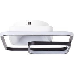 Brilliant LED Deckenleuchte &raquo;Cava&laquo; LED-Modul 1 Stk. 40 x 40 cm, dimmbar, CCT, 5000 lm, Fernbedienung, Metall, wei&szlig;/schwarz wei&szlig; 1, H: 11,5cm, 1 Stk.