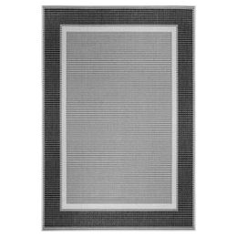 ANDIAMO Teppich &raquo;ARIZONA 2&laquo; rechteckig 5 mm H&ouml;he Flachgewebe, mit Bord&uuml;re, In- und Outdoor geeignet, wetterfest grau Kunstfaser B : 240cm 1 Stk., 5mm, L: 