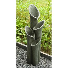 AcquaArte Gartenbrunnen &raquo;Montreux&laquo; grau Polyresin Sofort einsatzbereit