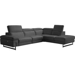 Egoitaliano Ecksofa &raquo;Candice, elegant, edel und bequem, erstklassiger Sitzkomfort, L-Form&laquo; inkl. 2 elektrischer Relaxfunktionen, Bedienung &uuml;ber Taste an Armlehne 