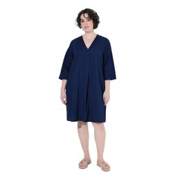 Ulla Popken Kleid in dark blue denim | Gr.: 58-60