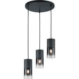 Trio Leuchten Pendelleuchte &raquo;ROBIN&laquo; E27 1 Stk. H&auml;ngeleuchte, H&auml;ngelampe schwarz 3, &Oslash; 10cm H: 150cm, 1 Stk.