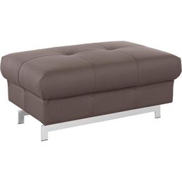 COTTA Hocker &raquo;Chef&laquo; Hocker mit eleganter Steppung, Bodenfreiheit 12,5 cm braun 100% Echtleder B/H/T: 100cm x 46cm x 65cm, Leder PAMPAS