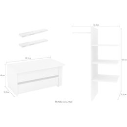 Musterring Inneneinteilung &raquo;Imola W&laquo; praktisches Zubeh&ouml;rset f&uuml;r Schwebet&uuml;renschr&auml;nke silber Holzwerkstoff B/H/T: 72,2cm x 51,5cm