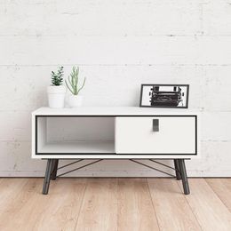 Home Affaire Couchtisch &raquo;Ry Beistelltisch, Sofatisch, Kaffeetisch, Wohnzimmertisch&laquo; mit 1 Schublade und einem Ablagefach unter der Tischplatte wei&szlig; B/