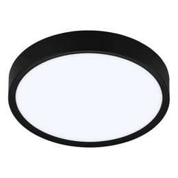 Eglo Deckenleuchte &raquo;MUSURITA&laquo; LED-Modul 1 Stk. Warmwei&szlig; LED Deckenlampe, Wohnzimmer, Schlafzimmer, K&uuml;che, Flur, modern, 34x6cm schwarz-wei&szlig; 1, &Oslash; 34cm 