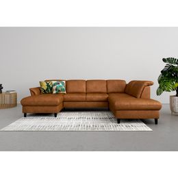 Sit & More sit&more Wohnlandschaft &raquo;Maggiore U-Form&laquo; wahlweise mit Kopfteilverstellung, Schlaffunktion und Stauraum braun 100% Polyester B/H/T: 312cm x 88cm x 