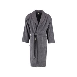 Rhomtuft Badem&auml;ntel unisex Schalkragen Sir & Lady zinn - 02 in zinn - 02 | Gr.: S