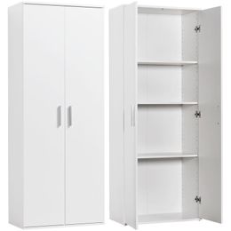 Procontour Mehrzweckschrank &raquo;Schrank Clara !&laquo; H&ouml;he 167cm mit variabel verstellbaren Einlegeb&ouml;den wei&szlig; Holzwerkstoff, Kunststoff B/H/T: 64cm x 167cm x 33,7cm, 