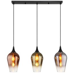 Globo LIGHTING H&auml;ngeleuchte &raquo;LAVUS&laquo; E27 1 Stk. H&auml;ngelampe/Pendelleuchte/H&ouml;he k&uuml;rzbar/Wohnzimmer/Esszimmer &Oslash; 18cm H: 120cm, 1 Stk.