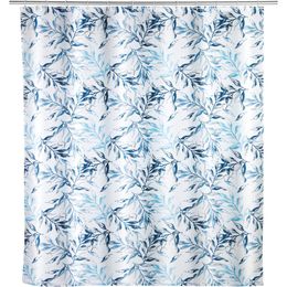 Wenko Duschvorhang &raquo;Catala&laquo; Breite 180 cm H&ouml;he 200 cm, Polyester, waschbar blau Polyester B/H: 180cm x 200cm