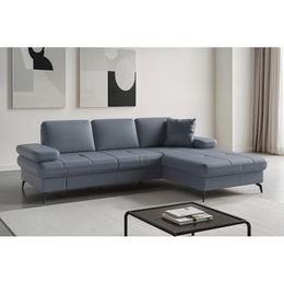 Sit & More sit&more Ecksofa &raquo;Morris Jubi, Recamiere, Breite 247 cm&laquo; mit Armteilfunktion,, wahlweise mit Schlaffunktion B/H/T: 247cm x 83cm x 171cm, NaturLEDER 
