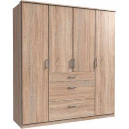 wimex Kleiderschrank &raquo;Click&laquo; ohne Spiegel braun B/H/T: 180cm x 199cm x 58cm, T&uuml;ren: 4 Stk.