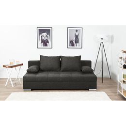 Collection AB Schlafsofa &raquo;Tania, B: 194 cm, Liegel. 140x194 cm&laquo; komfortabler Sitzkomfort: Federkern-Polsterung, inklusive R&uuml;ckenkissen 100%Polyester B