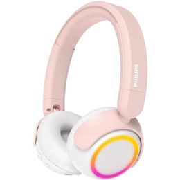 Philips Kinder-Kopfh&ouml;rer &raquo;TAK4200PK/00&laquo; A2DP Bluetooth AVRCP Bluetooth Bluetooth HFP Multi-Point-Verbindung integrierte Steuerung f&uuml;r Anrufe und Musik rosa 