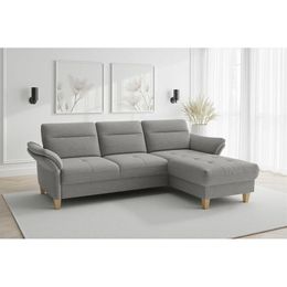 Sit & More sit&more Ecksofa &raquo;Pamela, L-Form, B:230 cm&laquo; mit Federkern, bis 120 kg pro Sitz belastbar 100% Polyester B/H/T: 230cm x 90cm x 164cm, Flachgewebe, 