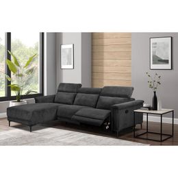 OTTO home Ecksofa &raquo;LUND Cord, L-Form, 261 cm, man. o. elektr. Relaxfunktion (mit USB-A)&laquo; mit USB A-Anschluss bei elektrischer Variante und 