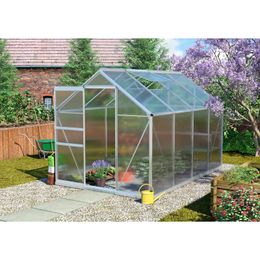 Vitavia Gew&auml;chshaus &raquo;Calypso 5800&laquo; silber B/H/T: 192cm x 302cm