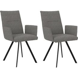OTTO home Armlehnstuhl &raquo;Sava&laquo; (Set) 2 Stk.Metallgestell schwarz Holzwerkstoff, Metall, Polyester B/H/T: 57cm x 95cm, 2 Stk., Chenille