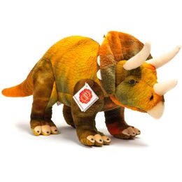 HERMANN TEDDY ORIGINAL Kuscheltier &raquo;Dinosaurier Triceratops, 42 cm&laquo; zum Teil aus recyceltem Material orange Einheitsgr&ouml;&szlig;e Kuscheltier