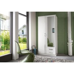 wimex Kleiderschrank &raquo;Duo&laquo; wei&szlig; B/H/T: 90cm x 198cm x 58cm, Schubladen: 2 Stk. T&uuml;ren: 2 Stk.