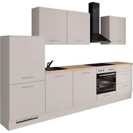 IMPULS K&Uuml;CHEN K&uuml;chenzeile &raquo;"Kopenhagen", Ausrichtung w&auml;hlbar, Schubk&auml;sten mit Soft-Close&laquo; Set, vormontiert, wahlweise mit E-Ger&auml;ten, Breite 300 cm 