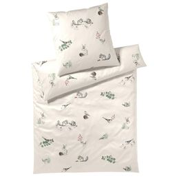 Elegante Bettw&auml;sche &raquo;Sketch&laquo; 2 Stk. angenehmes Hautgef&uuml;hl wei&szlig; Mako-Satin, Obermaterial: 100% Baumwolle B/L: 155cm x 220cm, 1 Stk., 1 Stk., Mako-Satin, B/L: 