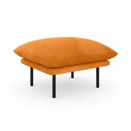 OTTO home Polsterhocker &raquo;Stine&laquo; Besonderes Design durch Kissenoptik und Keder gold Struktur (100% Polyester);Struktur weich (85% Polyester/15% Nylon);