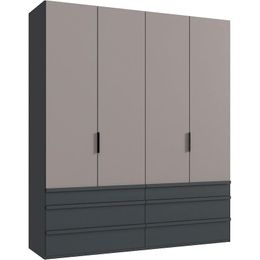 wimex Faltt&uuml;renschrank &raquo;Oxford by fresh to go, in der Breite 200cm, in 2 H&ouml;hen erh&auml;ltlich&laquo; mit Schubladen, wahlweise mit oder ohne Spiegel, mit hochwertigen