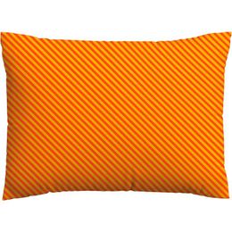 Schlafgut Kissenbezug &raquo;Premium Kissenbezug Woven Fade Satin (1 St)&laquo; Ton-in-Ton Rei&szlig;verschluss, Fadendichte von 300tc, Streifen, OEKO Tex bunt Mako-Satin, 