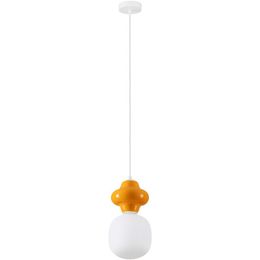 NOVA LUCE Pendelleuchte &raquo;CLIO&laquo; E14 1 Stk. orange 1, &Oslash; 18cm H: 198cm, 1 Stk.
