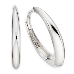 Bruno Banani Damen Paar Creolen &raquo;Schmuck Geschenk Silbercreolen&laquo; 16,2mm, Silber 925 (Sterlingsilber)