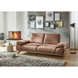 Die PlanBar 3-Sitzer &raquo;PN-EM18063, B: 232 cm, mit Kontrastnaht&laquo; optional mit echt bezogenem R&uuml;cken, Sitztiefen- und Armteilverstellung Sichtrahmen: Aus