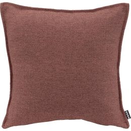 HOCK Dekokissen &raquo;Mali&laquo; einfarbig, Kissenh&uuml;lle mit F&uuml;llung, 1 St&uuml;ck braun Polyester B/L: 45cm x 45cm, 1 Stk.
