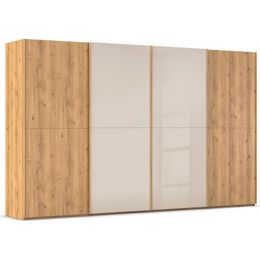 Rauch Schwebet&uuml;renschrank &raquo;Kleiderschrank Schrank Garderobe Schlafzimmerschrank SCALE-WOOD&laquo; edle geteilte Front in massiver Asteiche mit Glast&uuml;ren 