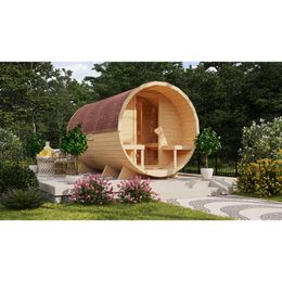 Konifera Fasssauna &raquo;Lathy XXL&laquo; Saunaofen mit eingebauter Steuerung 9 kW beige Saunaofen, integrierte Steuerung, 9 kW