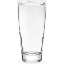 Van Well Bierglas &raquo;Willybecher&laquo; 0,2 L, geeicht, sp&uuml;lmaschinenfest, Gastronomiequalit&auml;t, 12-tlg. transparent Glas &Oslash; 6cm x 13,5cm, 200ml, 12 Stk.