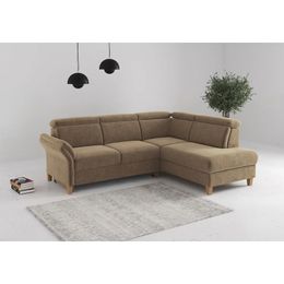 OTTO home Ecksofa &raquo;Glendale, L-Form&laquo; inkl. Kopfteilverstellung, wahlweise mit Vorziehsitz und Bettkasten 100% Polyester B/H/T: 247cm x 84cm x 193cm, 