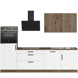 Wiho-K&uuml;chen wiho K&uuml;chen K&uuml;chenzeile &raquo;Elba&laquo; wahlweise mit Hanseatic E-Ger&auml;ten, Breite 280 cm wei&szlig; B/H/T: 280cm x 60cm, ohne E-Ger&auml;te