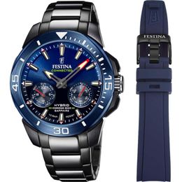 Festina Herren Chronograph &raquo;Chrono Bike Connected - Special Edition&laquo; Armbanduhr, Quarzuhr, Herrenuhr, Stoppfunktion, Saphirglas schwarz Einheitsgr&ouml;&szlig;e