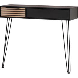Welltime Konsole &raquo;Hank, Konsolentisch, Made in Germany, B: 100 cm&laquo; Solide Verarbeitung - Dieses Produkt ist in Deutschland gefertigt schwarz B/H/T: 
