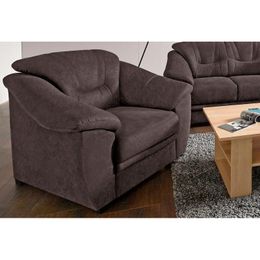 Sit & More sit&more Sessel &raquo;Savoni&laquo; braun NaturLEDER : Bitte beachten Sie, dass Lederbez&uuml;ge mehr N&auml;hte aufweisen als Stoffbez&uuml;ge.;Struktur ( 100% Polyester);