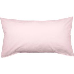 Janine Kissenbezug &raquo;PIANO 0125 31 80x80&laquo; mit Rei&szlig;verschluss rosa Mako-Soft-Seersucker, Seersucker B/L: 80cm x 40cm, 1 Stk., Mako-Soft-Seersucker