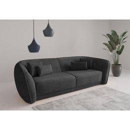 Sit & More sit&more Big-Sofa &raquo;Neapel&laquo; grau 100% Polyester B/H/T: 290cm x 86cm x 121cm, Chenille, ohne Kissen