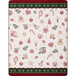 Villeroy & Boch Wohndecke &raquo;TOY'S Delight&laquo; Wohndecke Villeroy&Boch bunt Baumwolle, Polyacryl, Polyester B/L: 150cm x 200cm